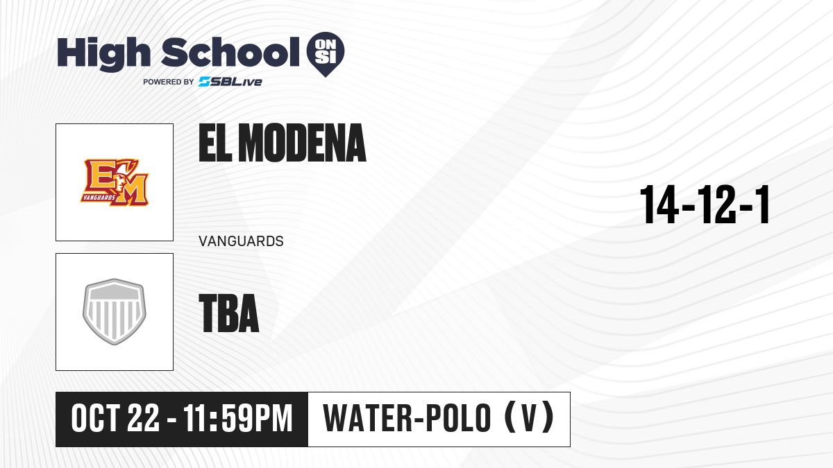 El Modena vs TBA Boys Water Polo - Oct 22, 2022 - High School On SI