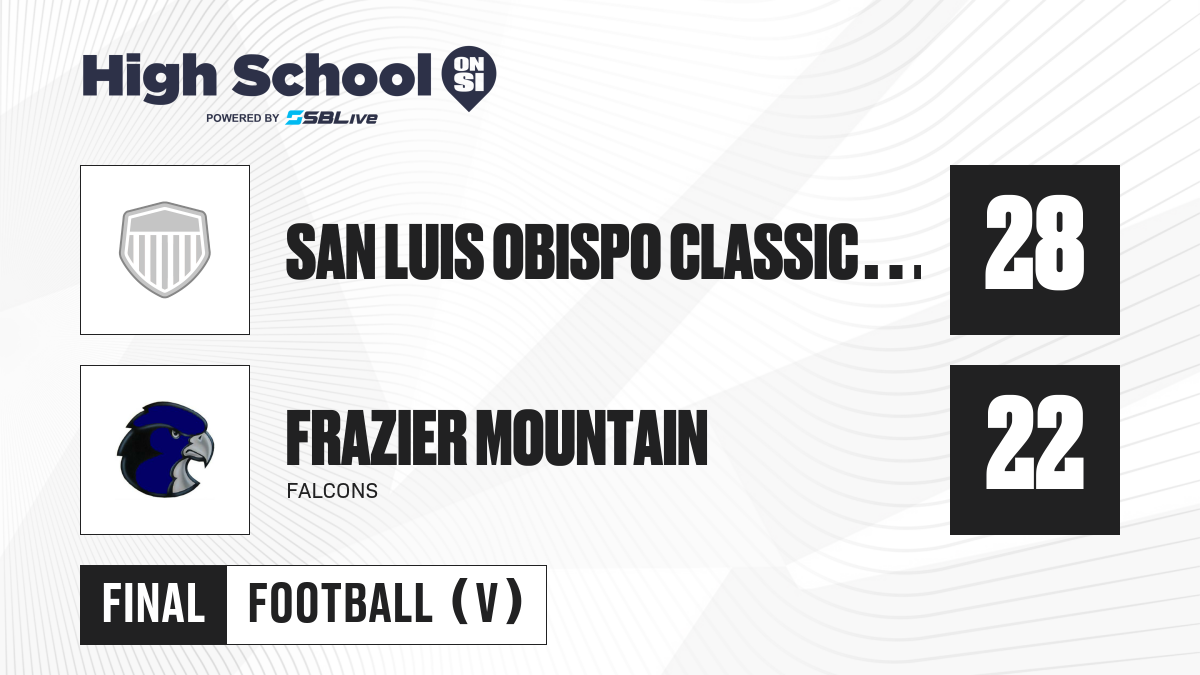 Frazier Mountain vs San Luis Obispo Classical Academy Football - Sep 10 ...