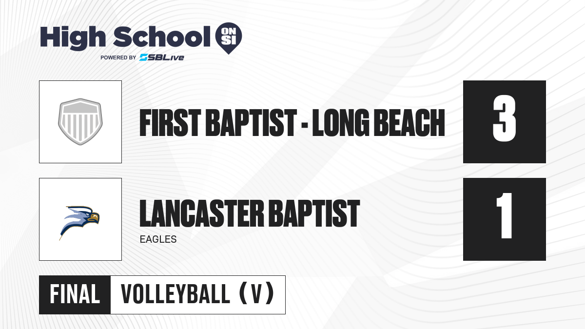 First Baptist - Long Beach vs Lancaster Baptist Girls Volleyball - Aug ...