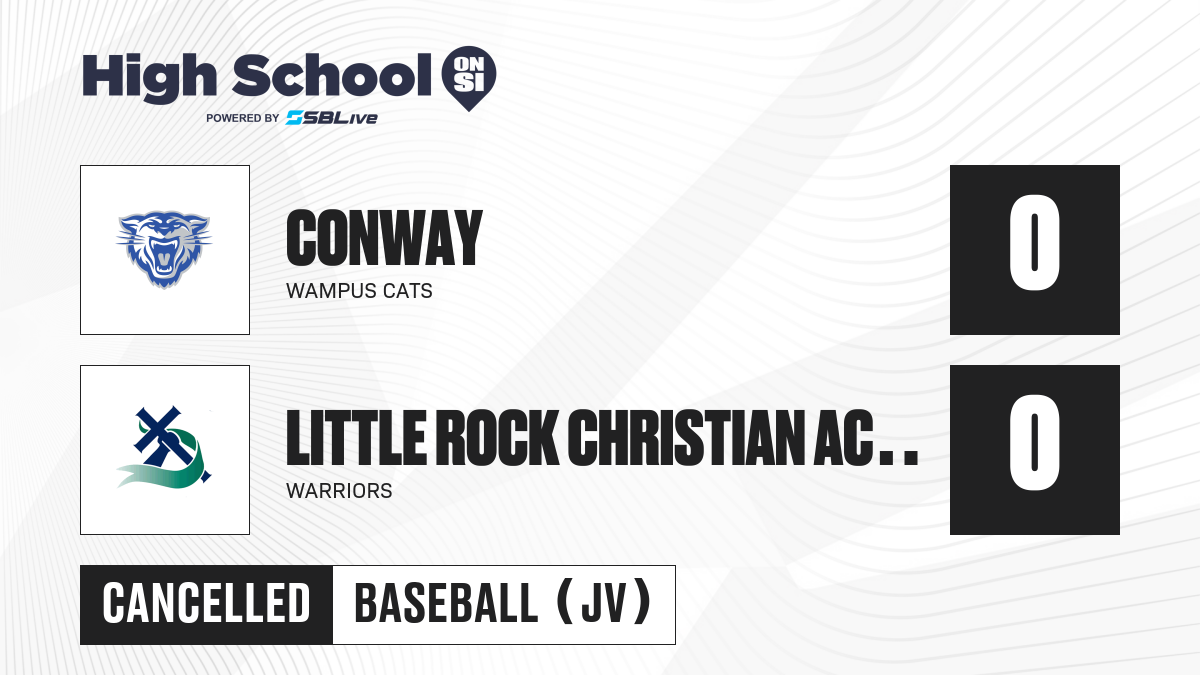Little Rock Christian Academy vs Conway JV Baseball - Apr 1, 2024 ...