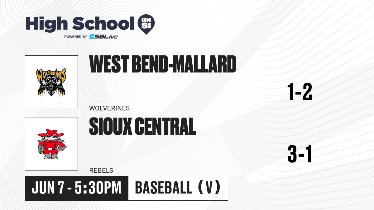 West Bend Mallard Vs Sioux Central Baseball Jun 7 2024