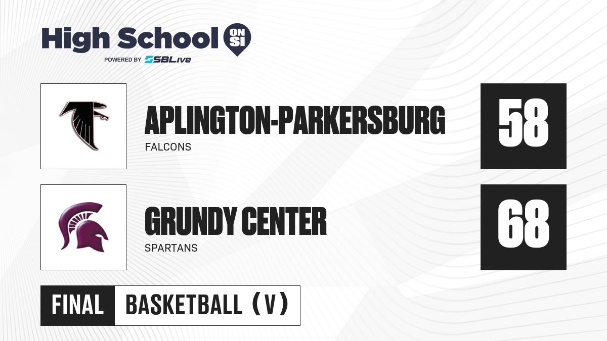 Aplington-Parkersburg vs Grundy Center Boys Basketball - Jan 3, 2025 ...