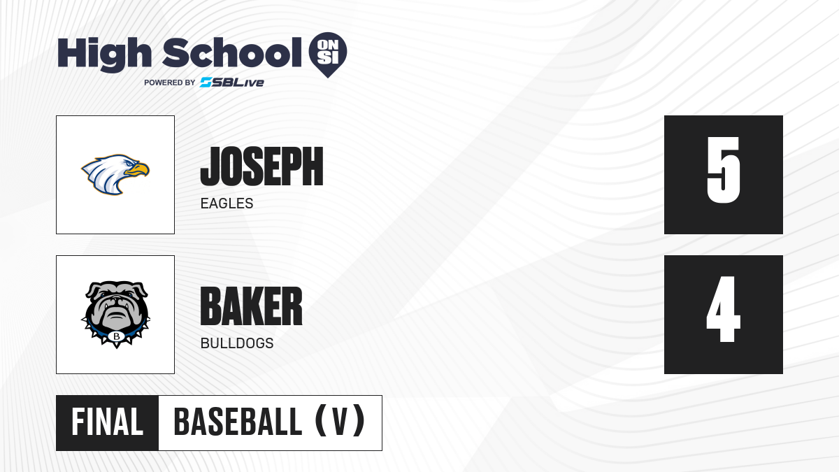 Joseph vs Baker Baseball - Apr 22, 2025 - High School On SI