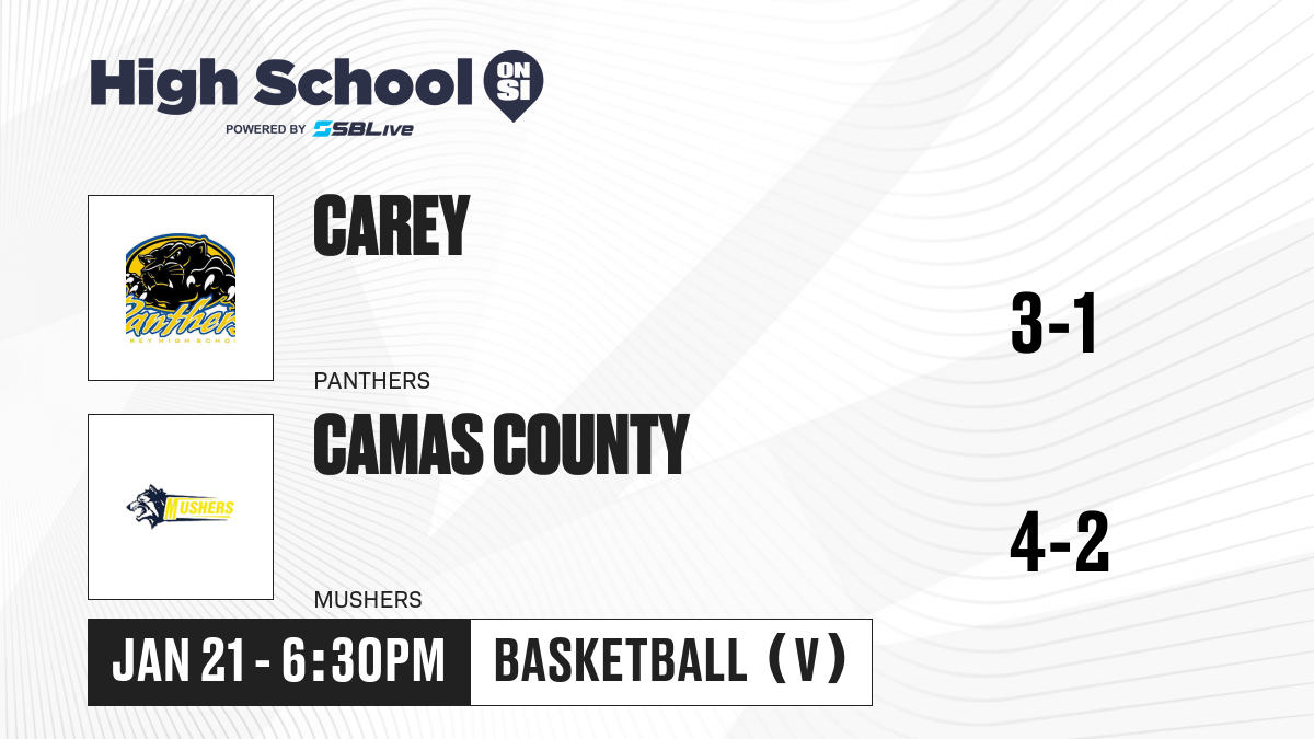 Carey vs Camas County Boys Basketball - Jan 21, 2025 - High School On SI