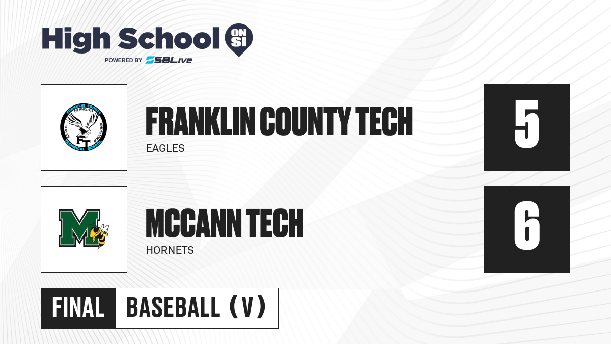 Franklin County Tech vs McCann Tech Baseball - Apr 17, 2025 - High ...