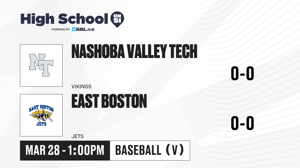 Nashoba Valley Tech vs East Boston Baseball - Mar 28, 2025 - High ...