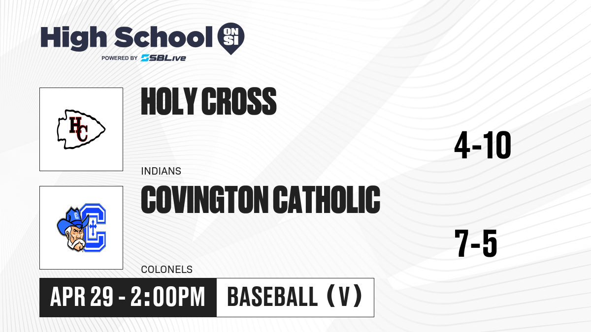 Holy Cross vs Covington Catholic Baseball - Apr 29, 2025 - High School ...