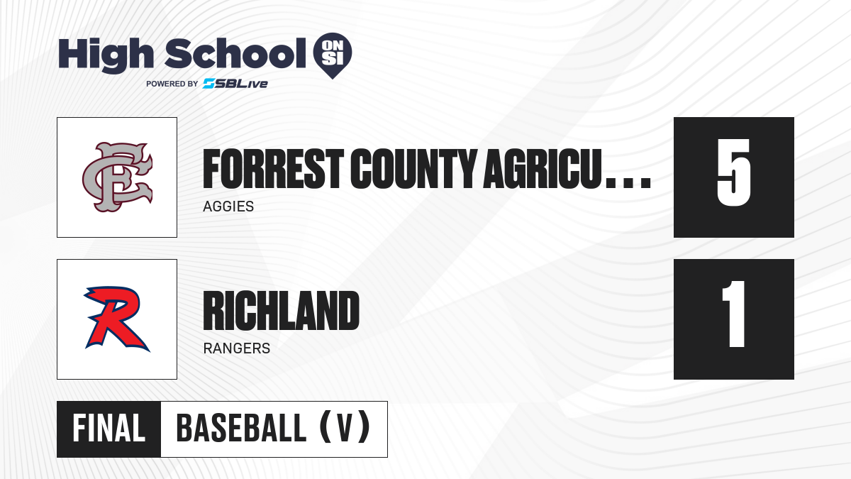 Forrest County Agricultural vs Richland Baseball - Apr 18, 2025 - High ...