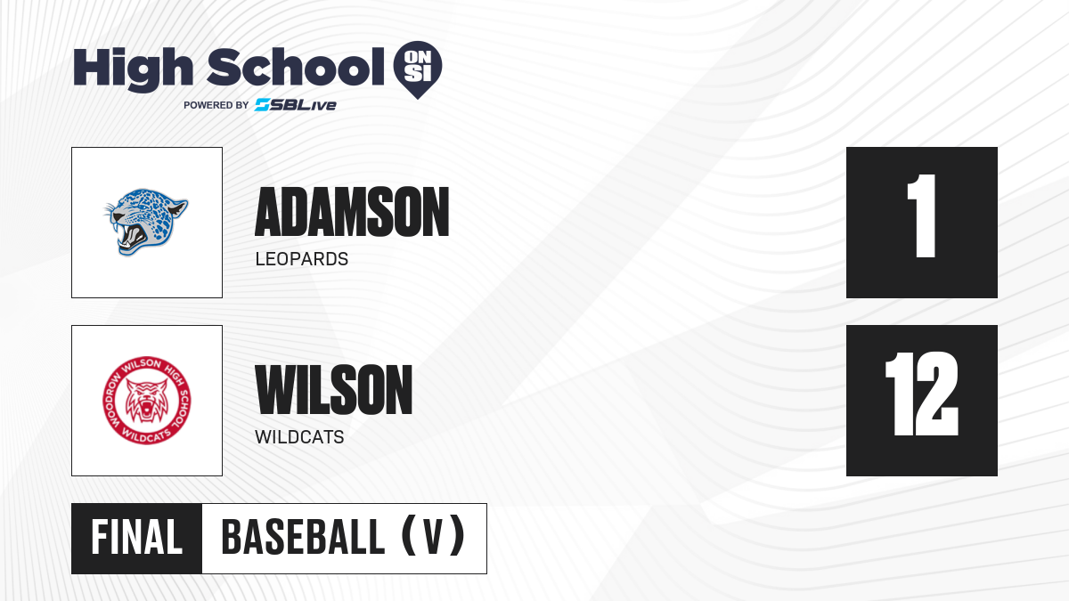 Adamson vs Wilson Baseball - May 1, 2025 - High School On SI
