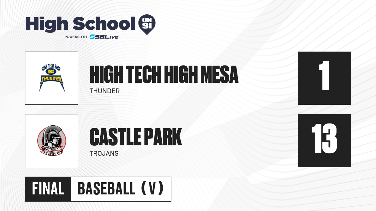 High Tech High Mesa vs Castle Park Baseball - May 23, 2025 - High ...
