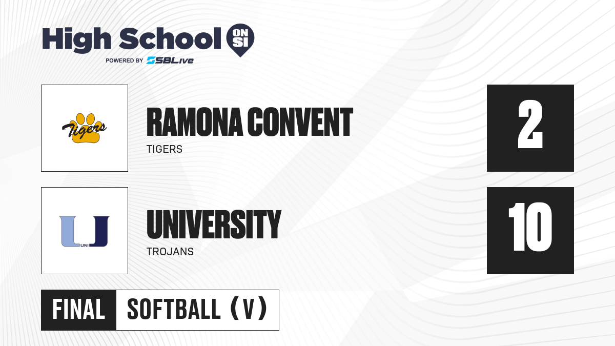 Ramona Convent vs University Softball - May 24, 2025 - High School On SI
