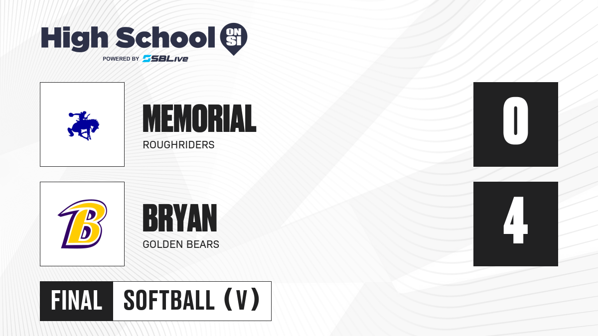 Memorial vs Bryan Softball - May 22, 2025 - High School On SI