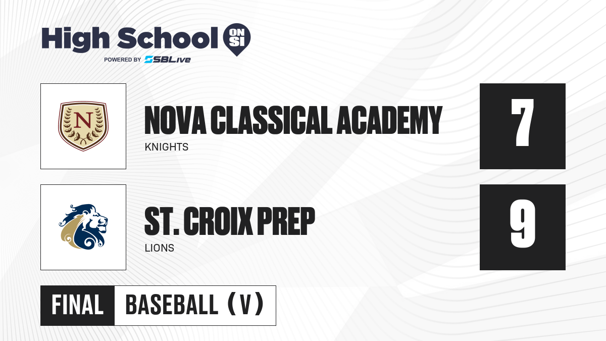 Nova Classical Academy vs St. Croix Prep Baseball - May 27, 2025 - High ...
