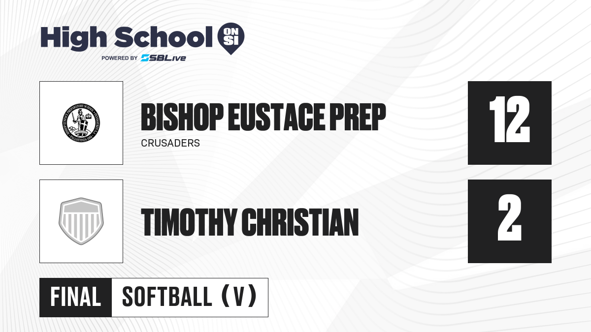 Bishop Eustace Prep vs Timothy Christian Softball - May 27, 2025 - High ...