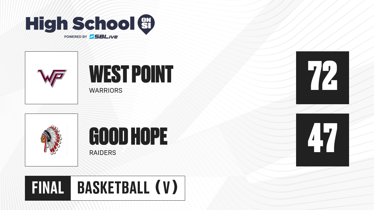 West Point vs Good Hope Boys Basketball - Dec 22, 2025 - High School On SI
