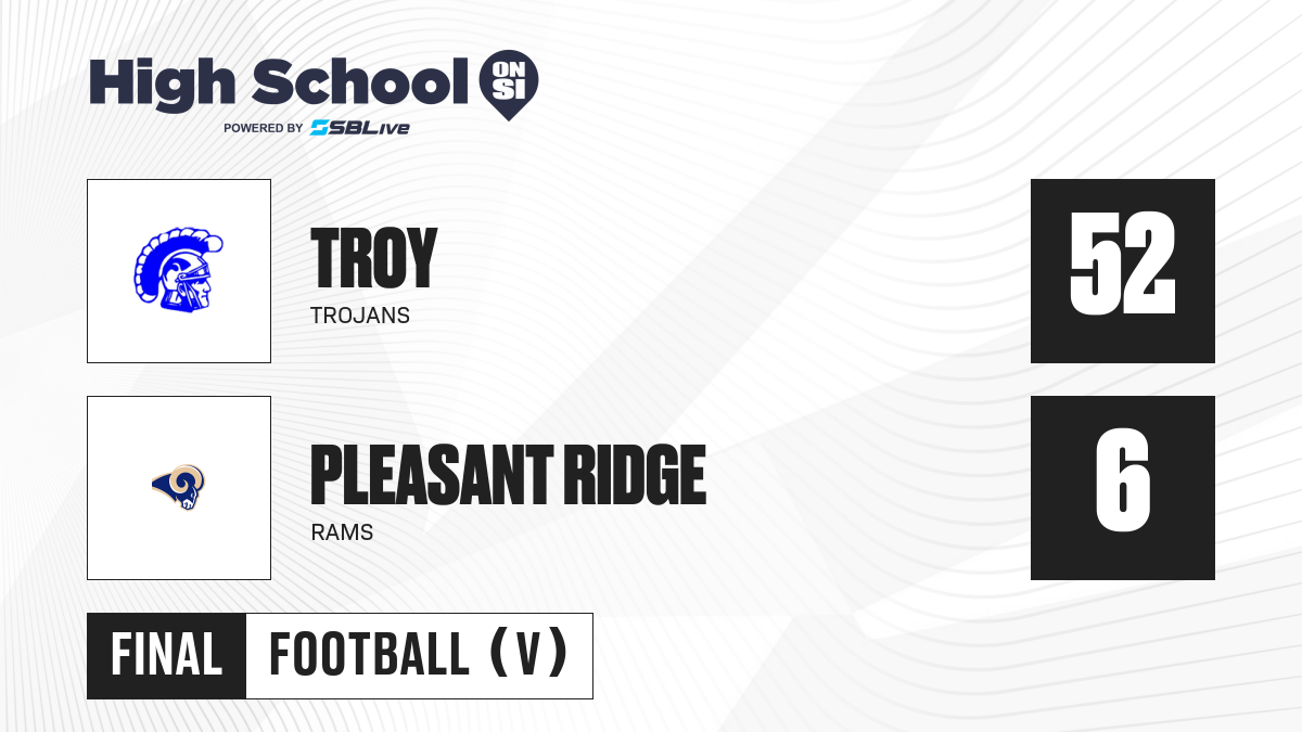 Troy vs Pleasant Ridge Football - Sep 19, 2025 - High School On SI