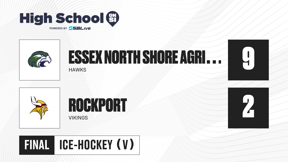 Essex North Shore Agriculture & Tech vs Rockport Boys Ice Hockey - Jan ...