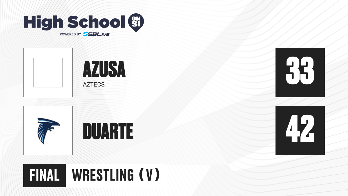 Duarte vs Azusa Wrestling - Jan 15, 2026 - High School On SI