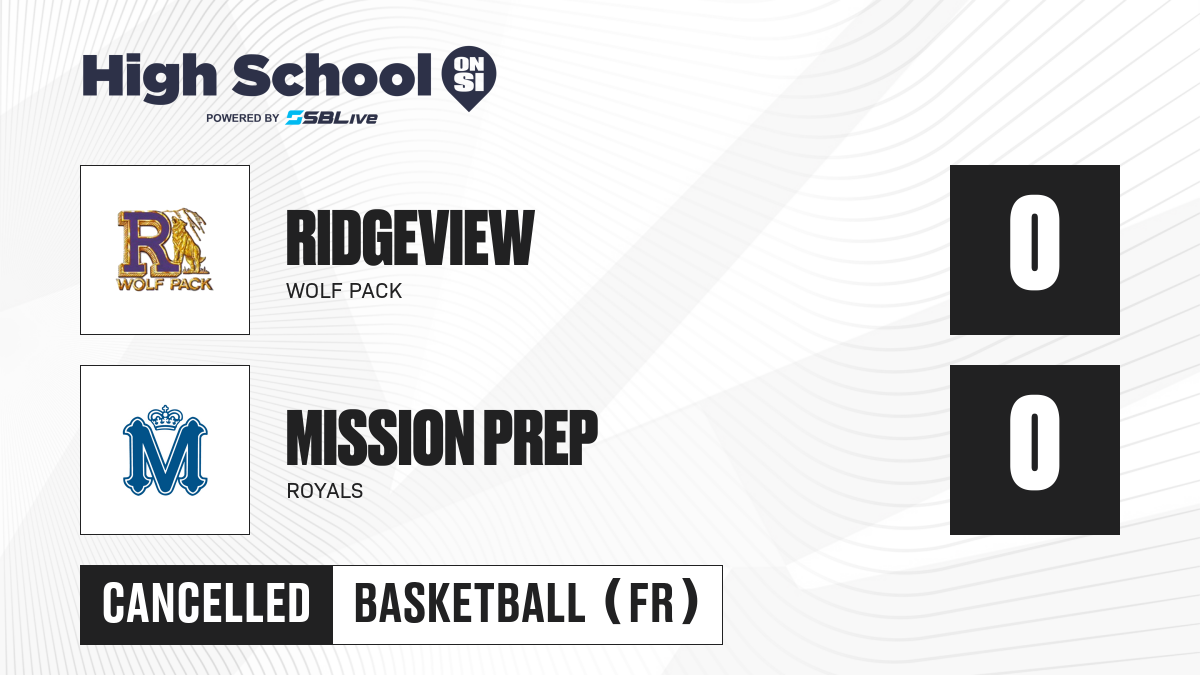 Ridgeview vs Mission Prep Fr Boys Basketball - Jan 17, 2026 - High ...