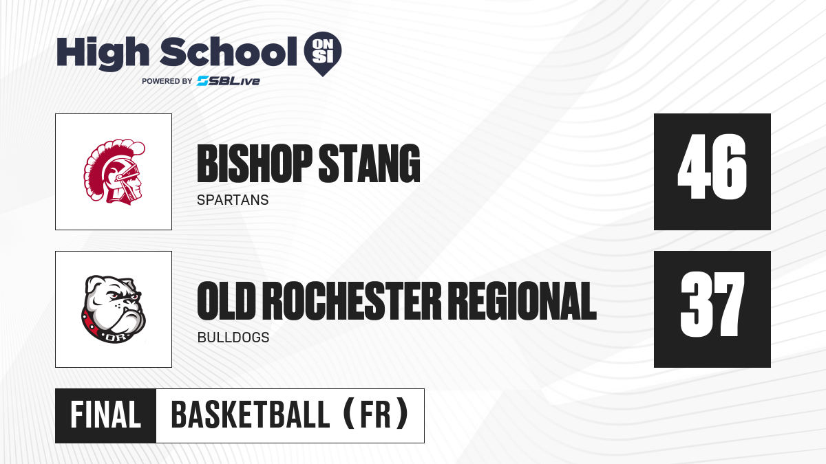 Bishop Stang vs Old Rochester Regional Fr Boys Basketball - Dec 23 ...