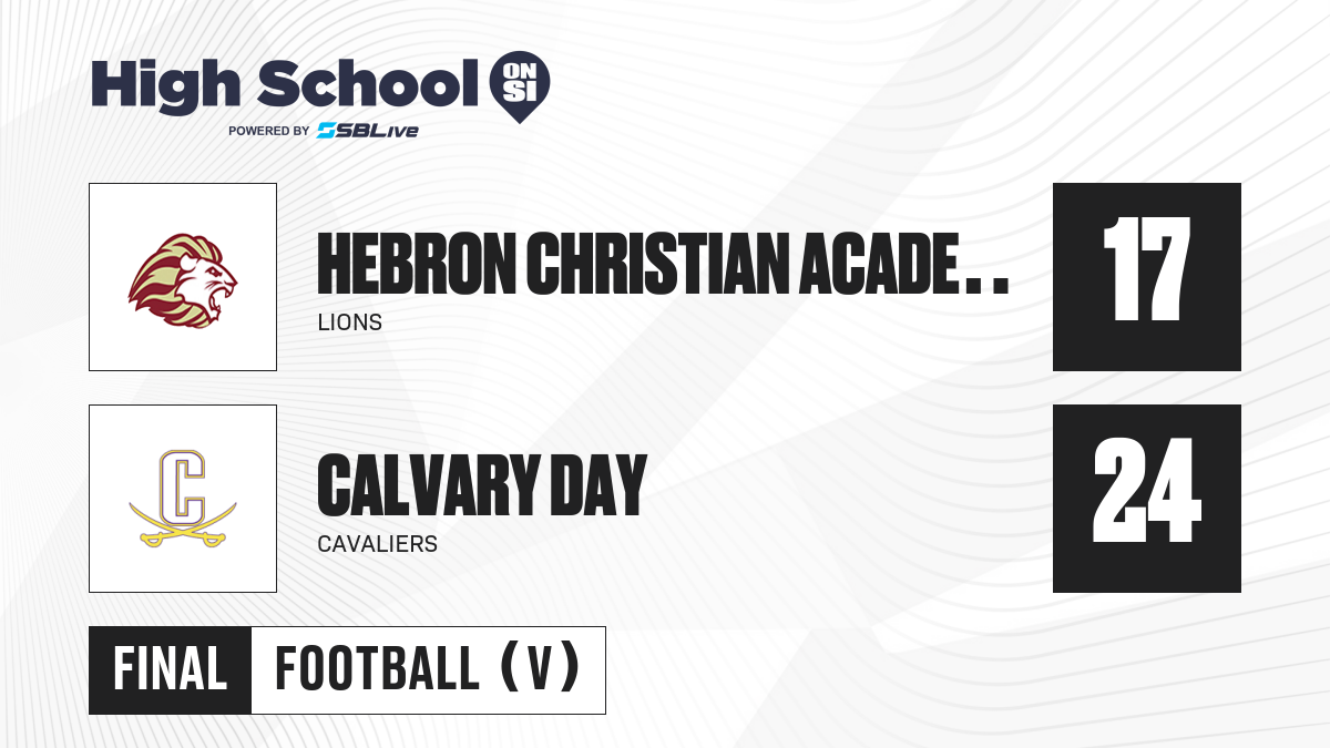 Preview - Hebron Christian Academy vs Calvary Day Football - Dec 15 ...
