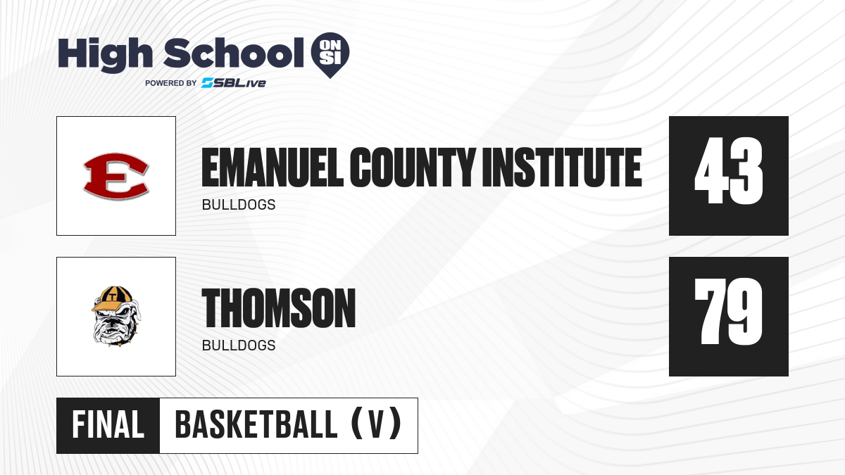 Emanuel County Institute vs Thomson Boys Basketball - Dec 22, 2025 ...