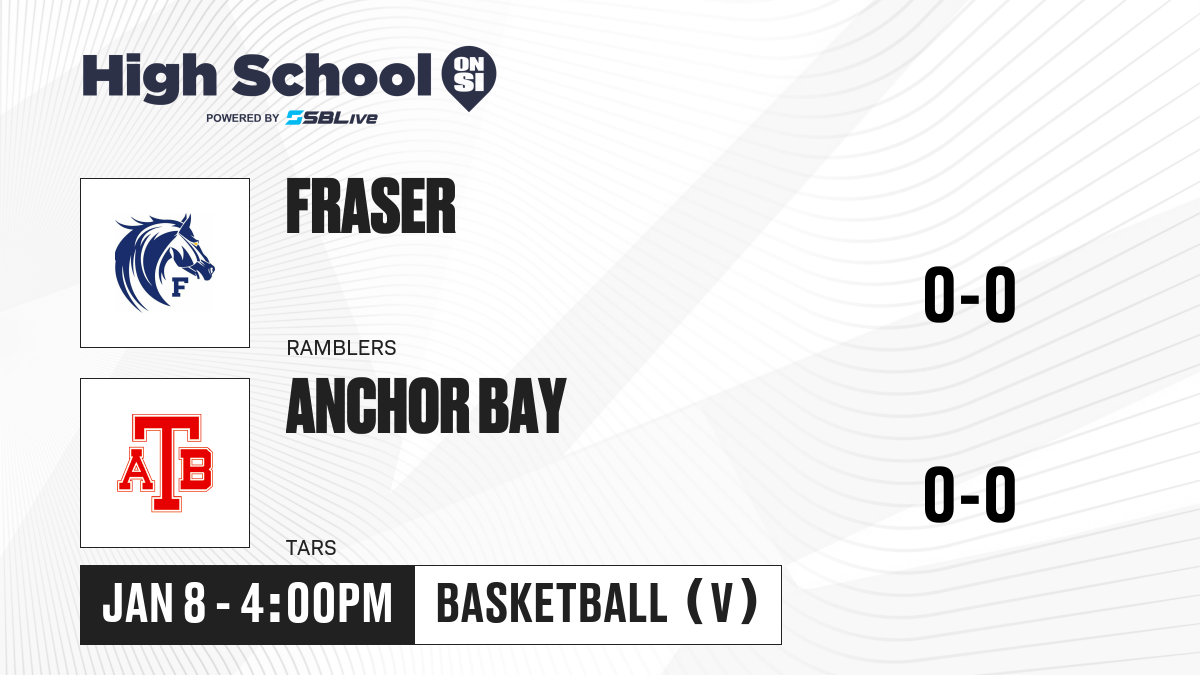 Fraser vs Anchor Bay Boys Basketball - Jan 8, 2026 - High School On SI