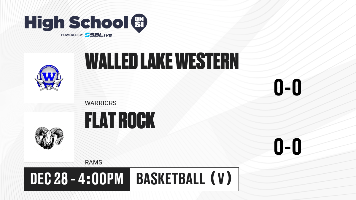Walled Lake Western vs Flat Rock Boys Basketball - Dec 28, 2025 - High ...