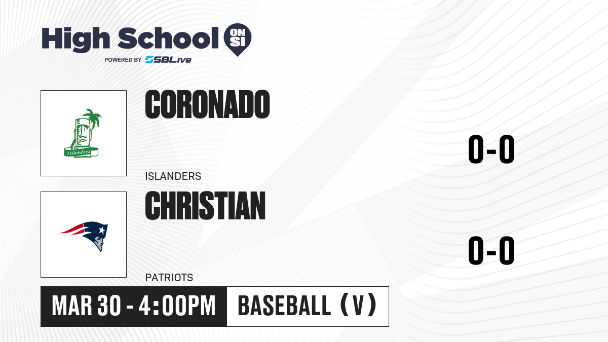 Coronado vs Christian Baseball - Mar 30, 2026 - High School On SI