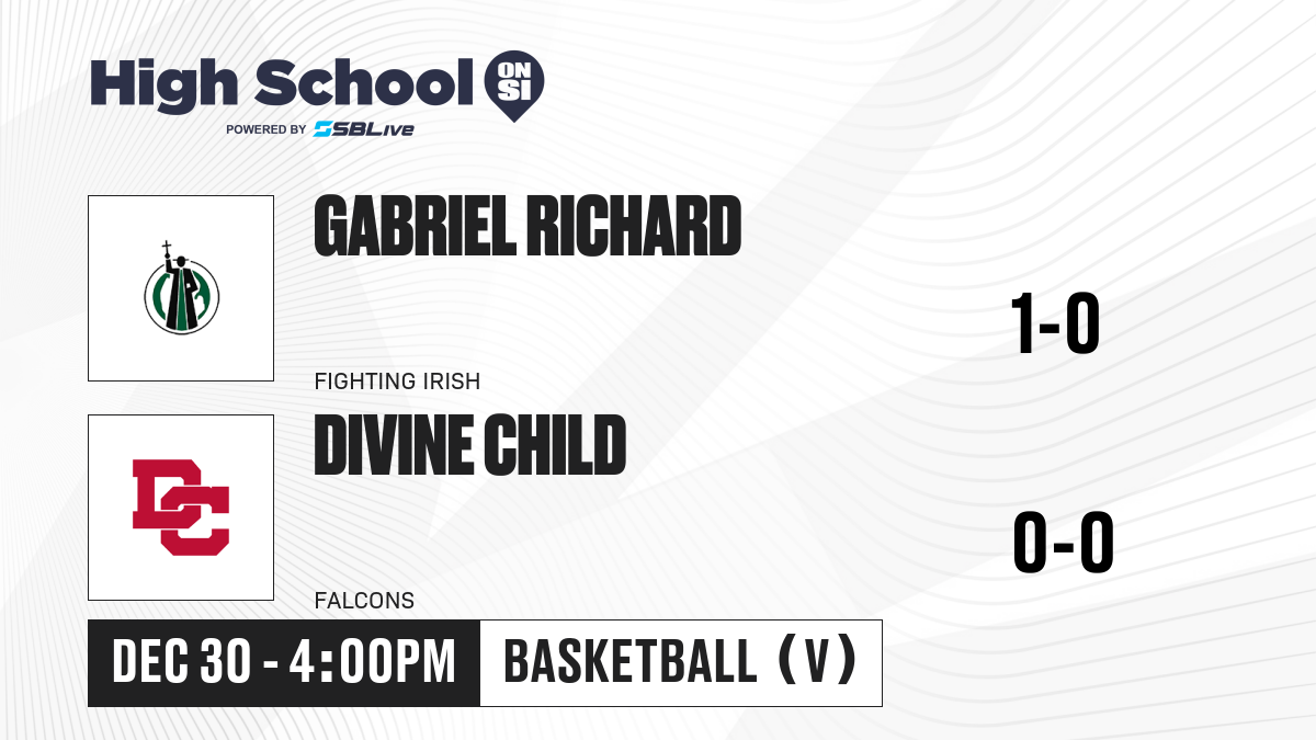 Gabriel Richard vs Divine Child Boys Basketball - Dec 30, 2025 - High ...