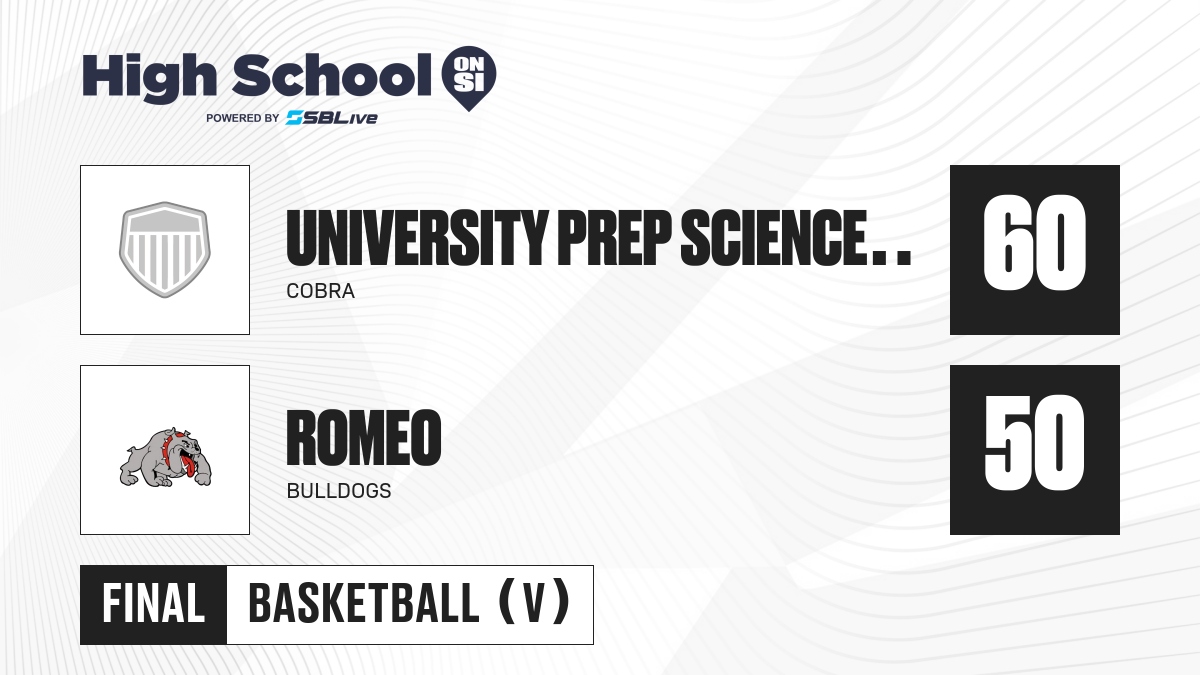 University Prep Science & Math vs Romeo Boys Basketball - Dec 29, 2025 ...