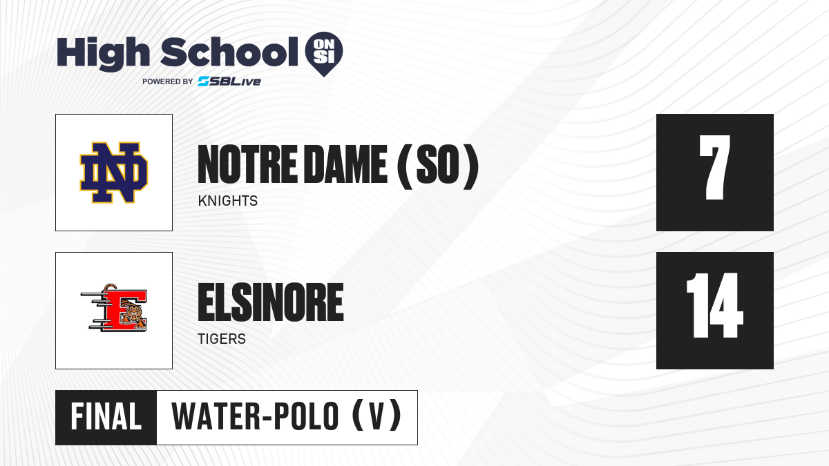 Notre Dame (SO) vs Elsinore Girls Water Polo - Jan 10, 2026 - High ...