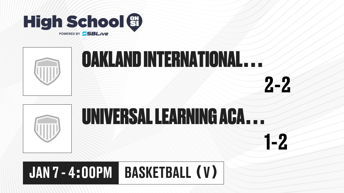Oakland International Academy vs Universal Learning Academy Boys Basketball - Jan 7, 2026 - High ...