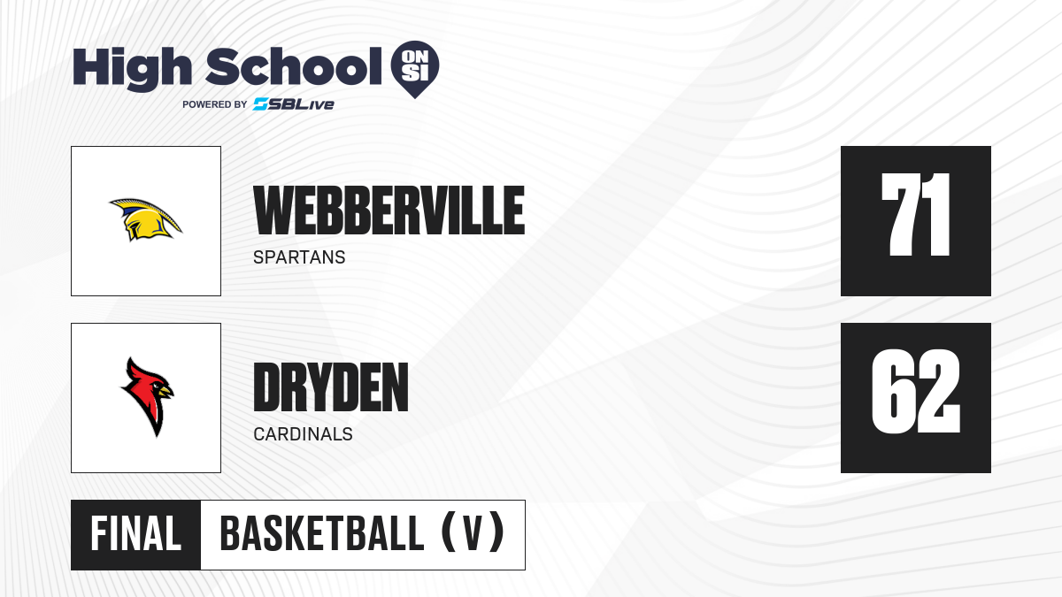 Webberville vs Dryden Boys Basketball - Dec 12, 2025 - High School On SI