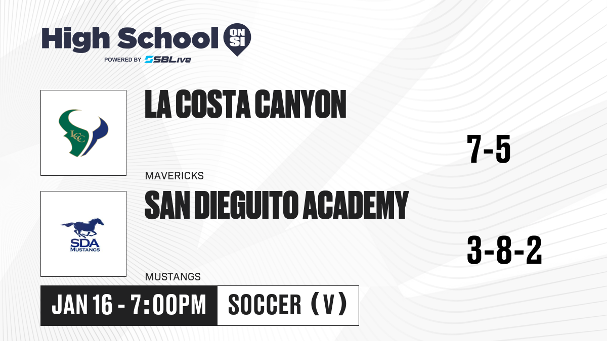 La Costa Canyon vs San Dieguito Academy Boys Soccer - Jan 16, 2026 ...