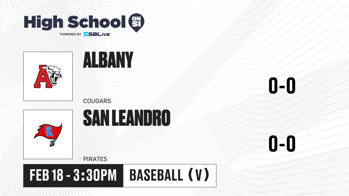 Albany vs San Leandro Baseball - Feb 18, 2026 - High School On SI