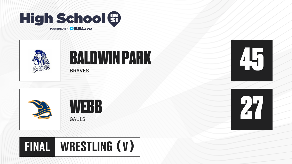 Baldwin Park vs Webb Wrestling - Jan 13, 2026 - High School On SI