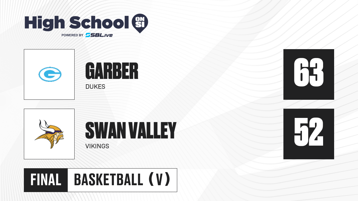 Garber vs Swan Valley Boys Basketball - Dec 5, 2025 - High School On SI