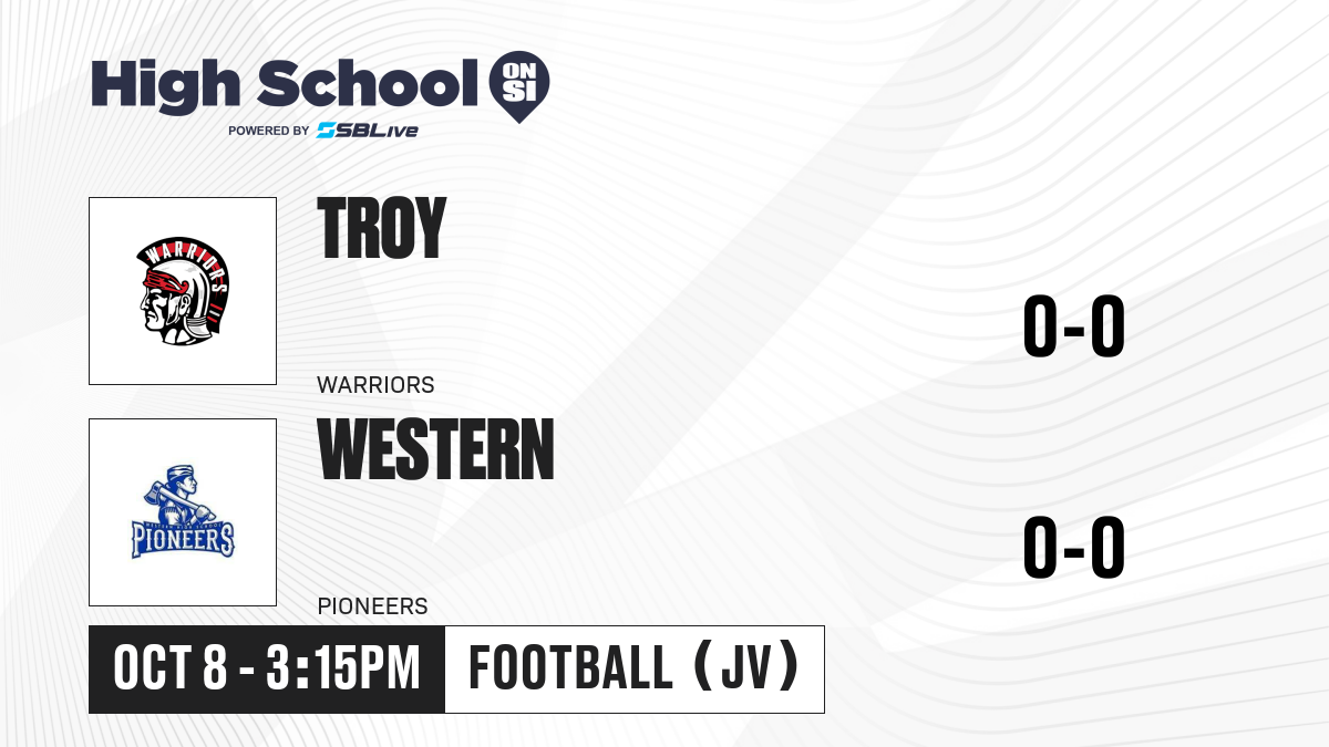 Troy vs Western JV Football - Oct 8, 2026 - High School On SI