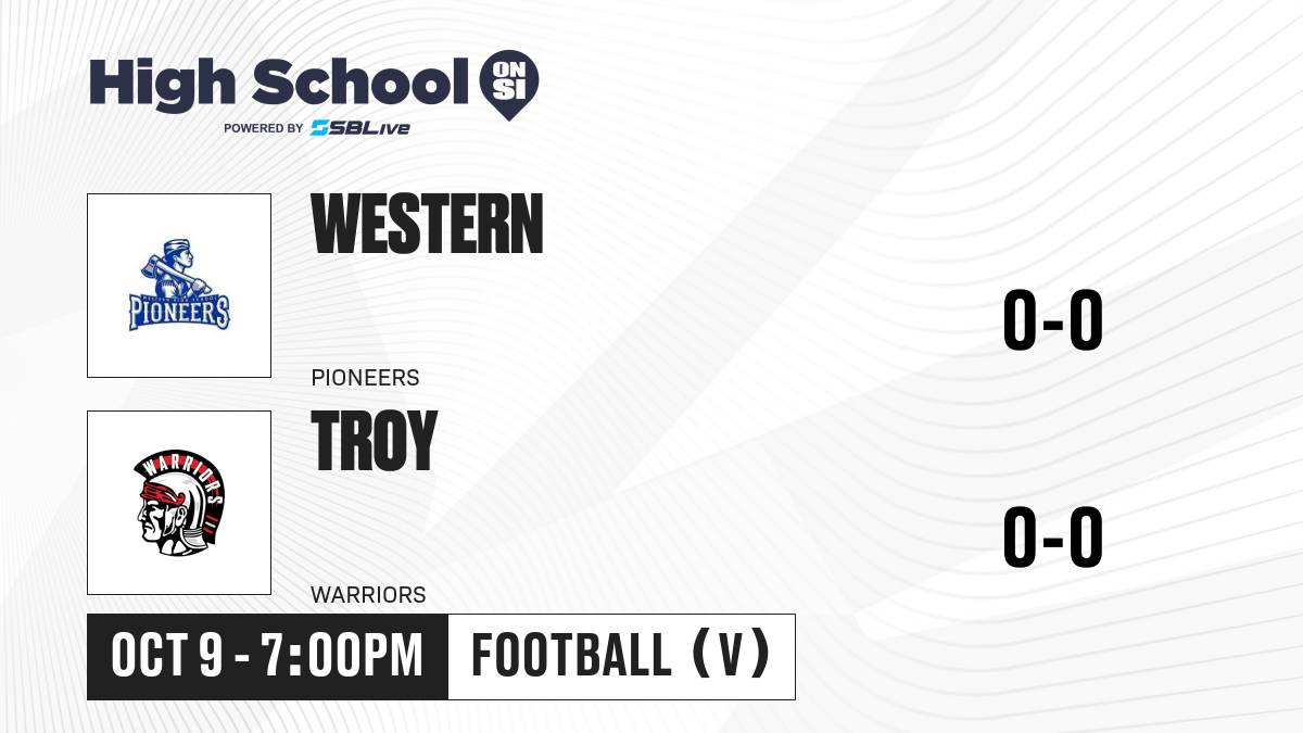 Western vs Troy Football - Oct 9, 2026 - High School On SI