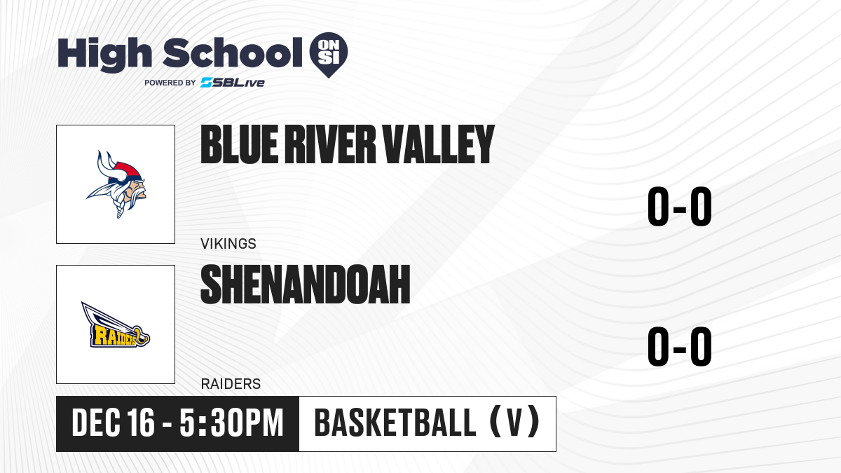 Blue River Valley vs Shenandoah Boys Basketball - Dec 16, 2025 - High ...