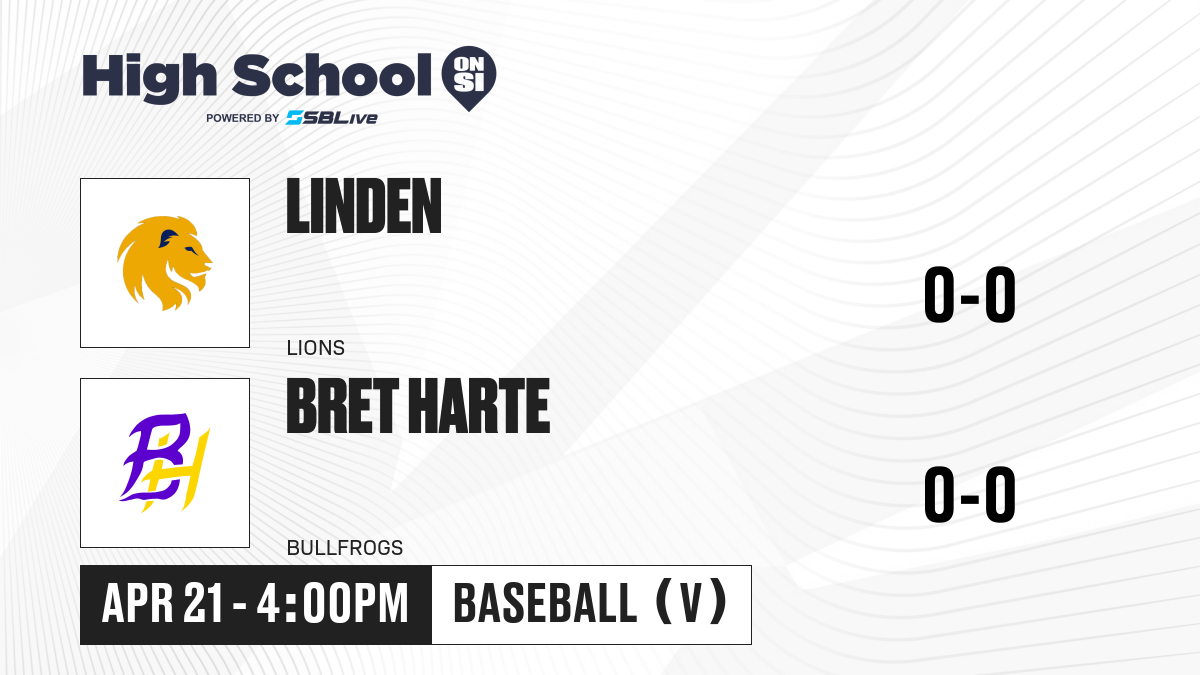Linden vs Bret Harte Baseball - Apr 21, 2026 - High School On SI