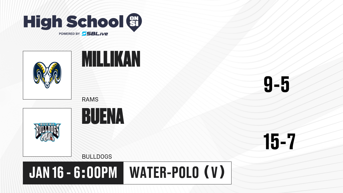 Millikan vs Buena Girls Water Polo - Jan 16, 2026 - High School On SI