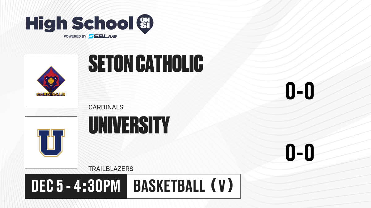 Seton Catholic vs University Boys Basketball - Dec 5, 2025 - High School On SI