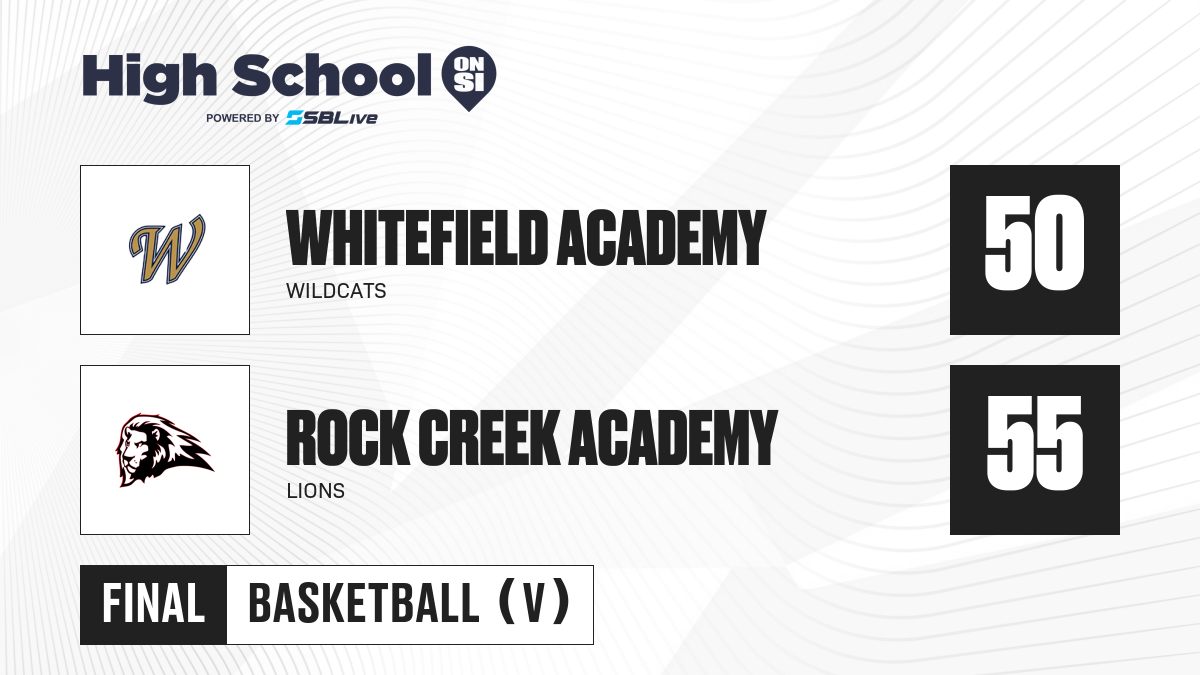Whitefield Academy vs Rock Creek Academy Boys Basketball - Dec 1, 2025 ...