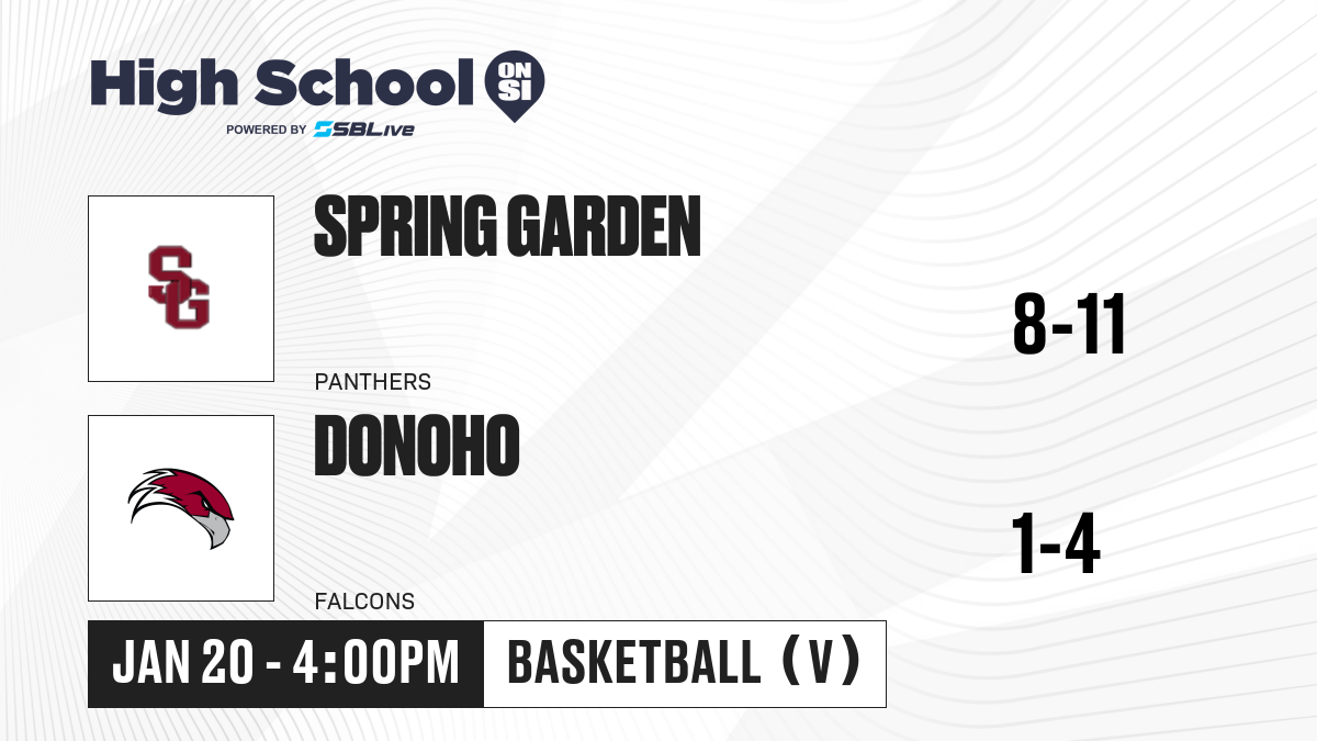 Spring Garden vs Donoho Girls Basketball - Jan 20, 2026 - High School On SI