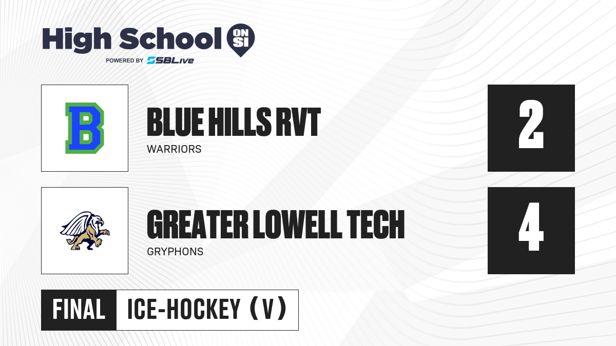 Blue Hills RVT vs Greater Lowell Tech Boys Ice Hockey - Jan 19, 2026 ...