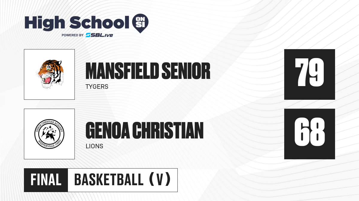 Mansfield Senior vs Genoa Christian Boys Basketball - Dec 27, 2025 ...
