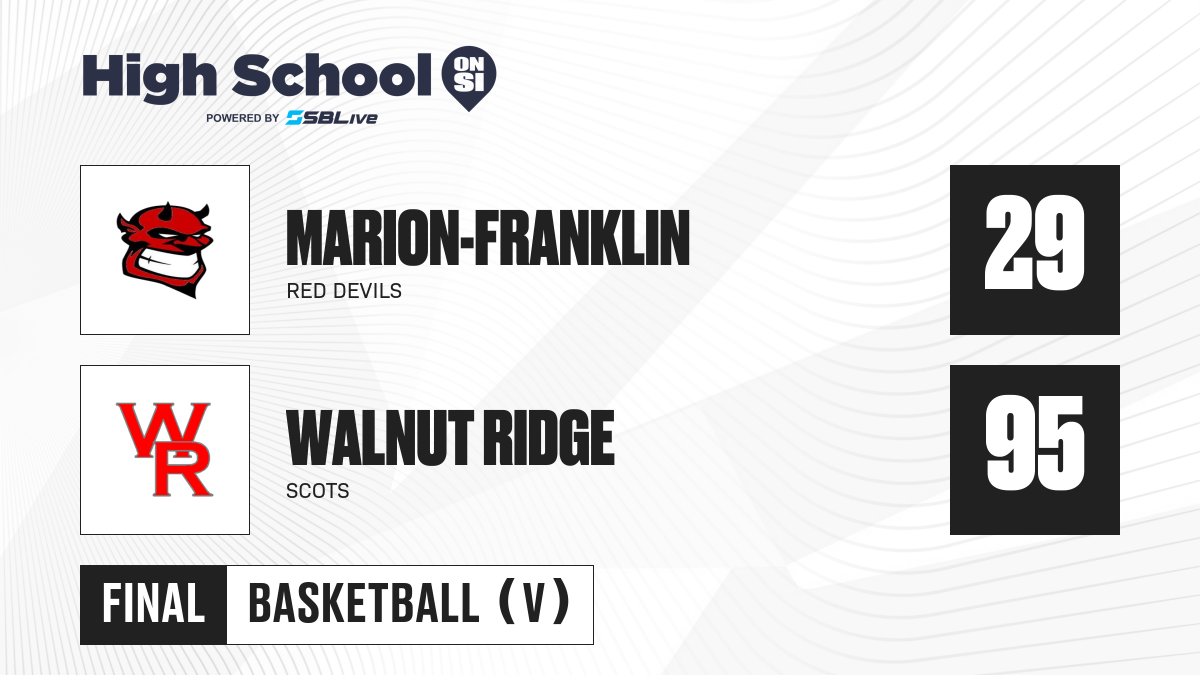 Marion-Franklin vs Walnut Ridge Boys Basketball - Jan 9, 2026 - High ...