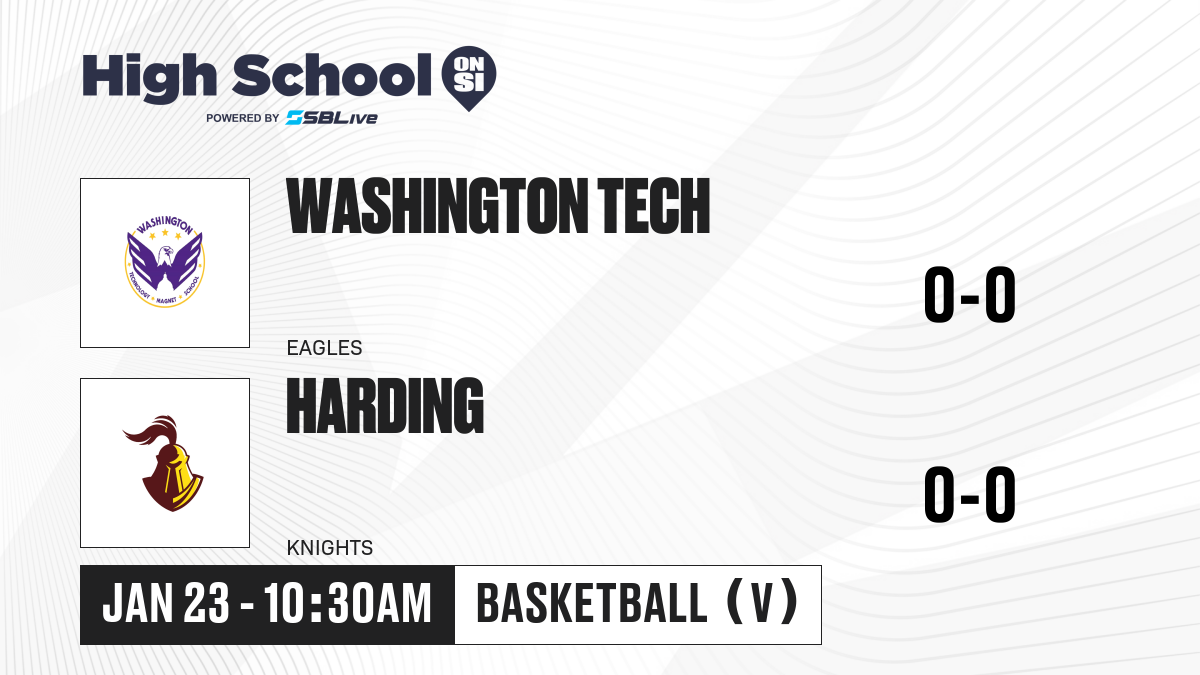 Washington Tech vs Harding Boys Basketball - Jan 23, 2026 - High School ...